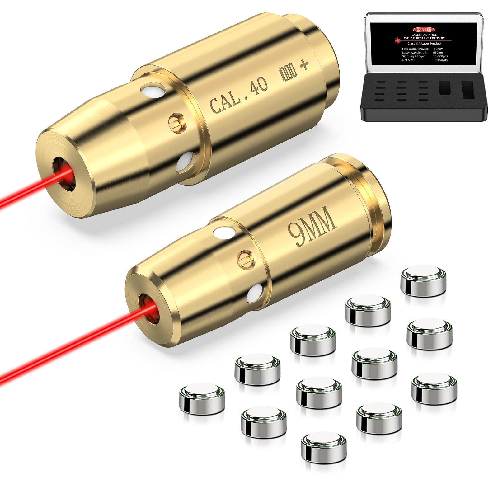 Snapklik.com : MidTen Laser Bore Sights For 9mm And .40S&W, Red Laser ...