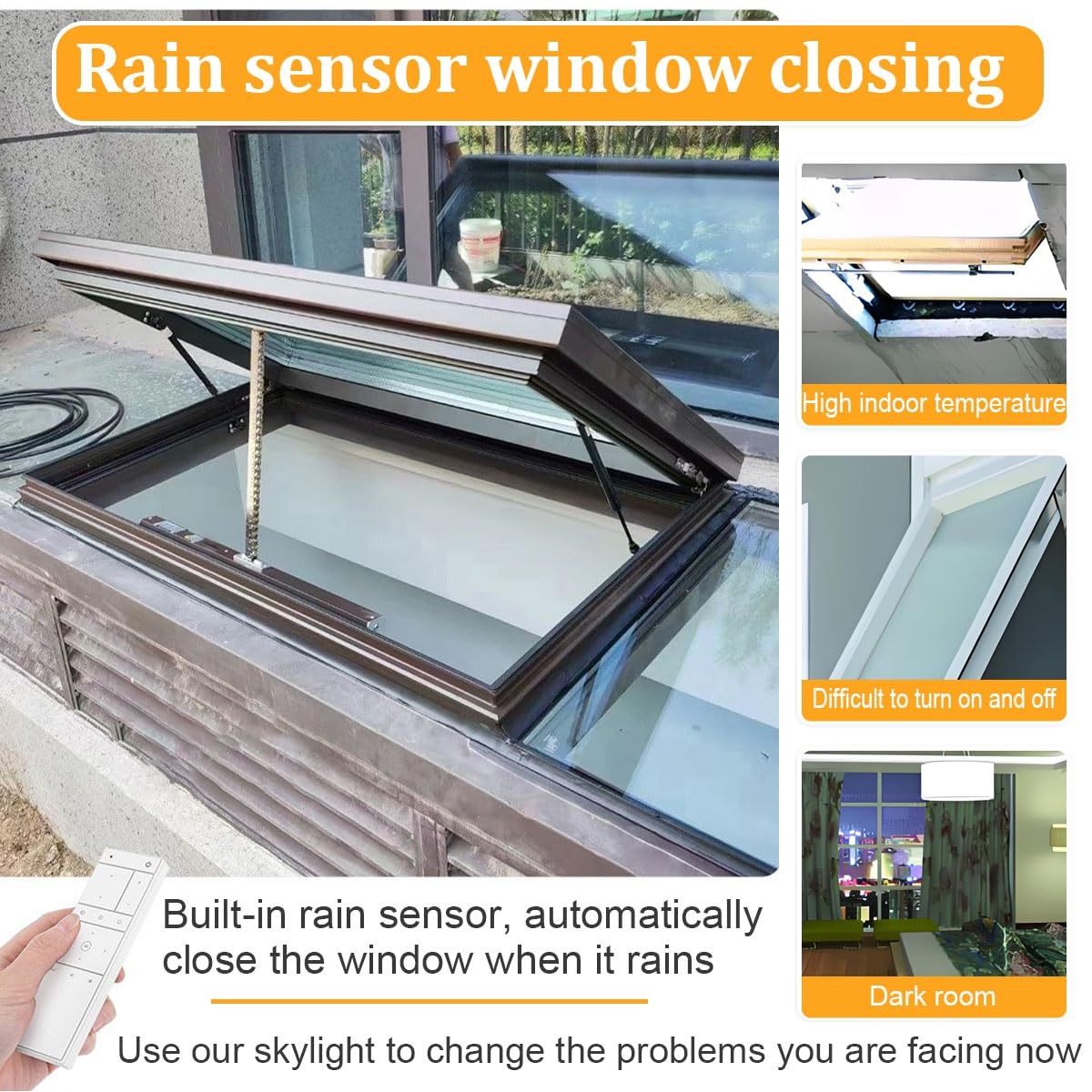 Snapklik.com : Skylights & Roof Windows, Custom 19.7-47.2in Roof ...