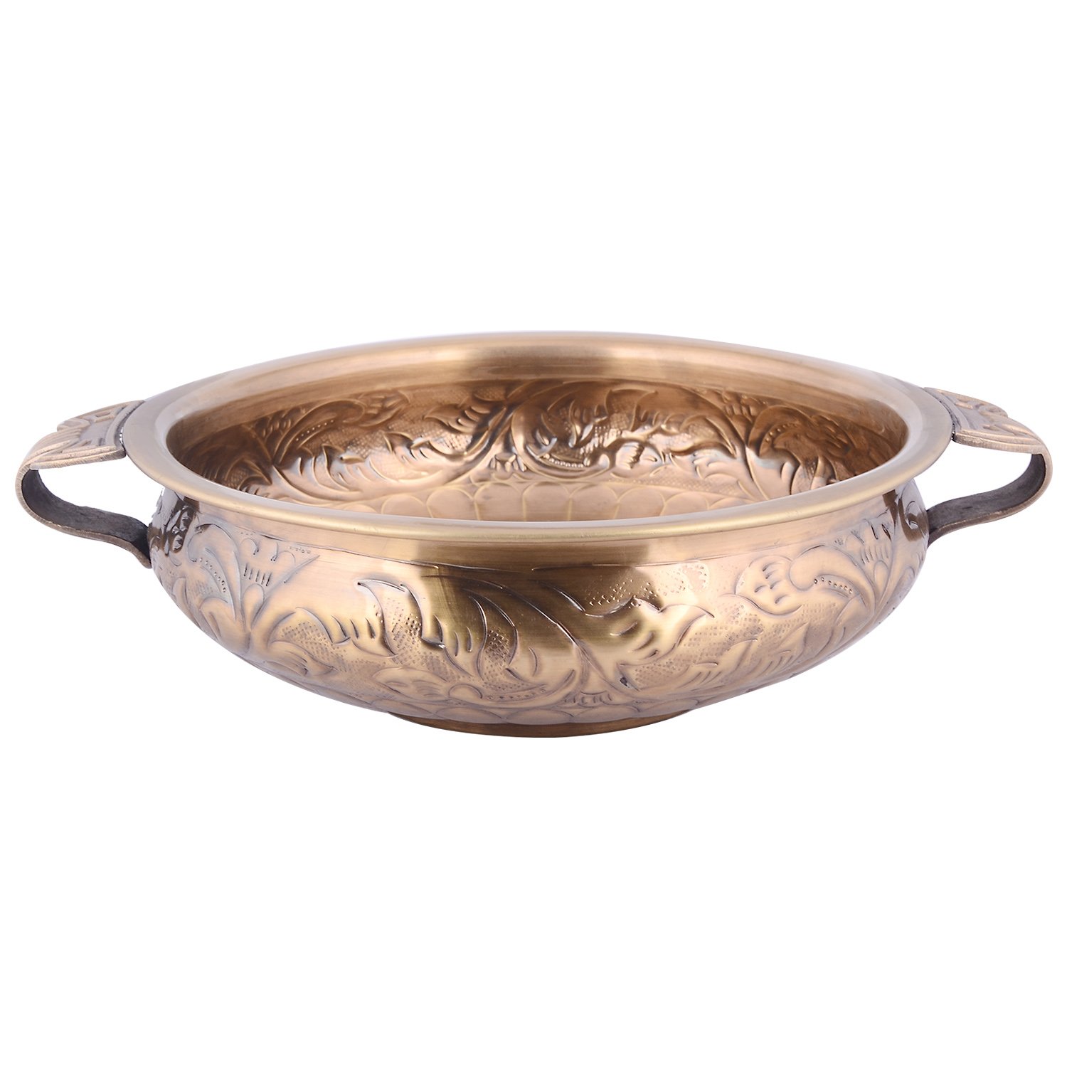 Buy Sheela's Flower Uruli ( Gold Color, 12x12x3 Inches) Online at Low ...