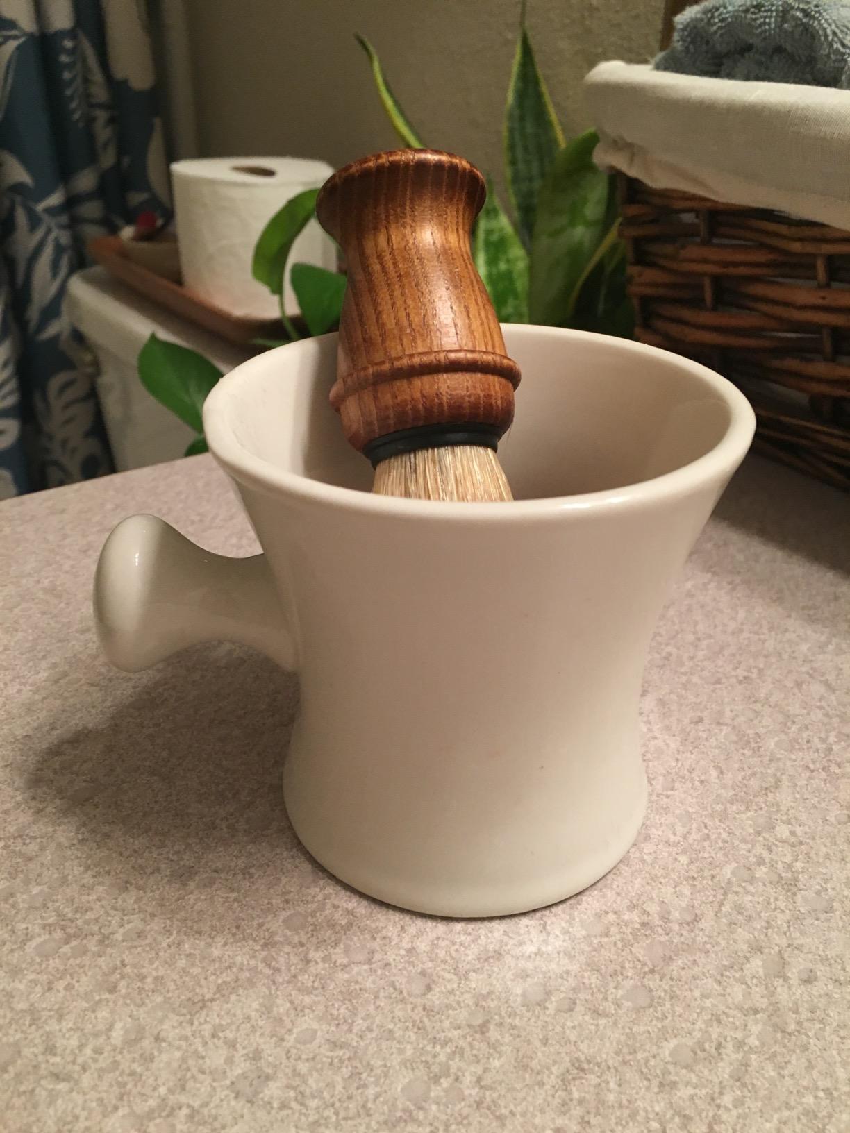 Amazon.com: Ceramic Shaving Shave Soap Mug Bowl with Ball Grip Handle ...