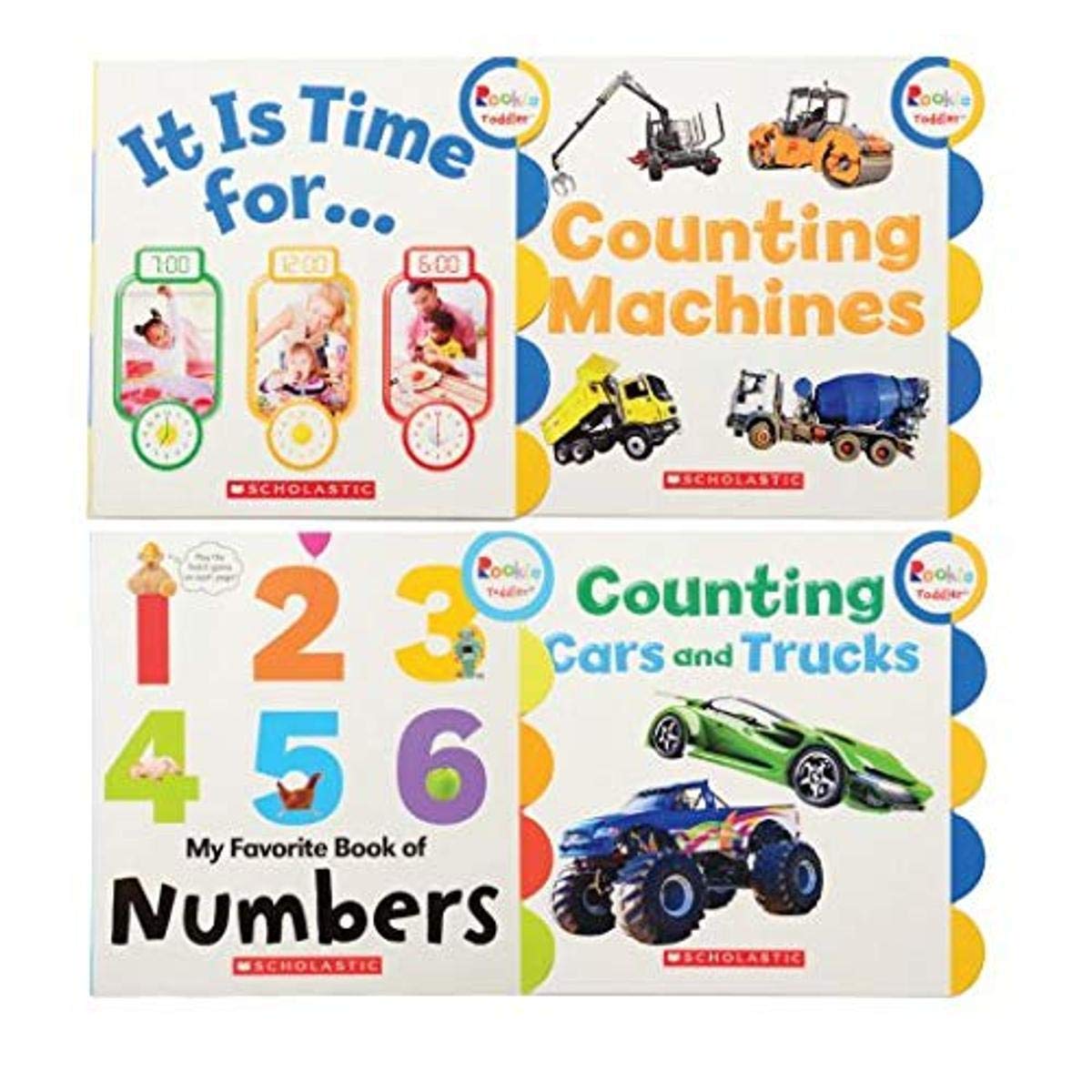 Amazon.com: Constructive Playthings Set of Four Early Numbers Board ...