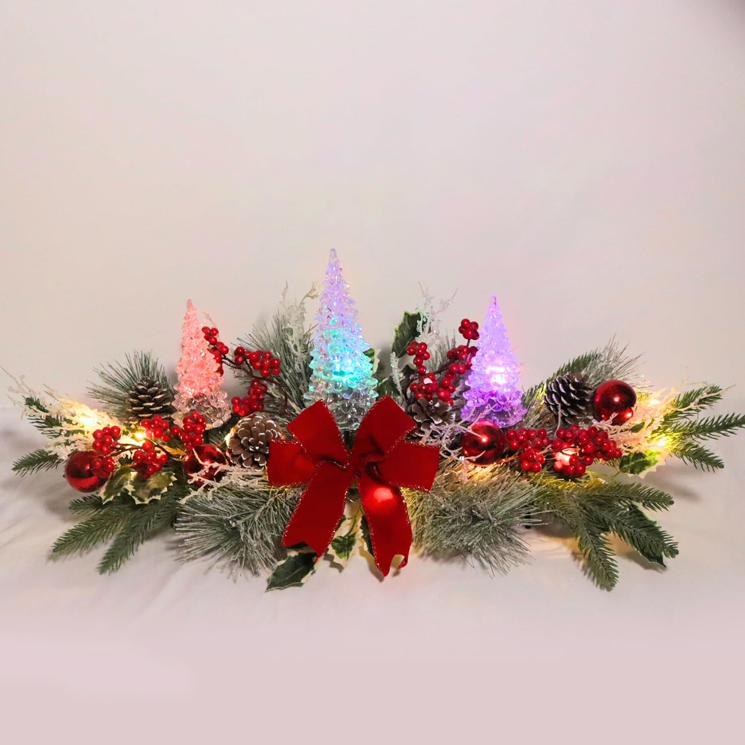 Amazon.com: Lighted Christmas Table Centerpiece, LED Acrylic Christmas ...
