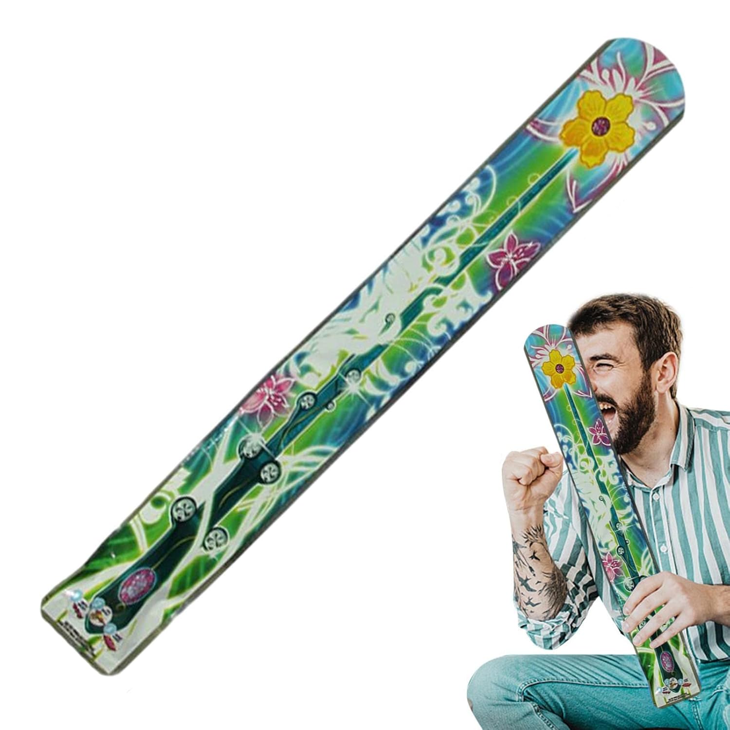 Thunder Sticks Noise Maker, Light Self-Inflating Spirit Boom Sticks ...