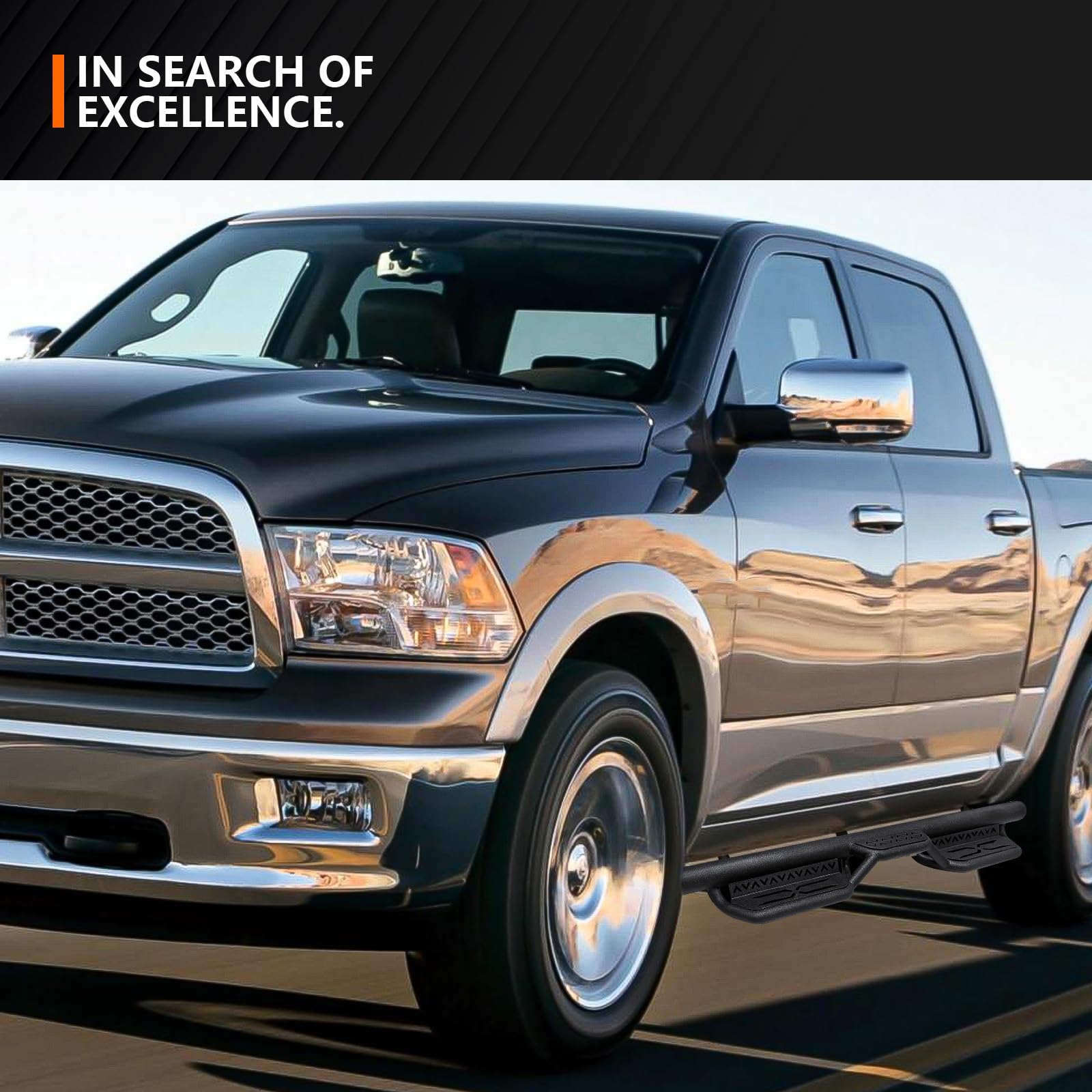 Snapklik.com : YZONA Crew Cab Running Boards Compatible For 2009-2018 ...