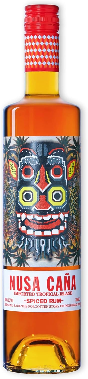 Nusa Cana Spiced Island Rum - 70cl Award Winning Golden Inspired by the ...