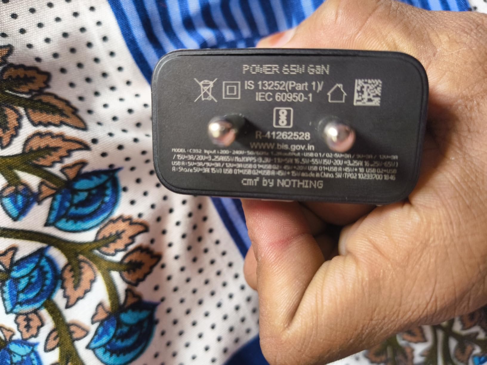 Original CMF 65W GaN Orange Adapter Maltiport USB & Two PD Port for CMF ...