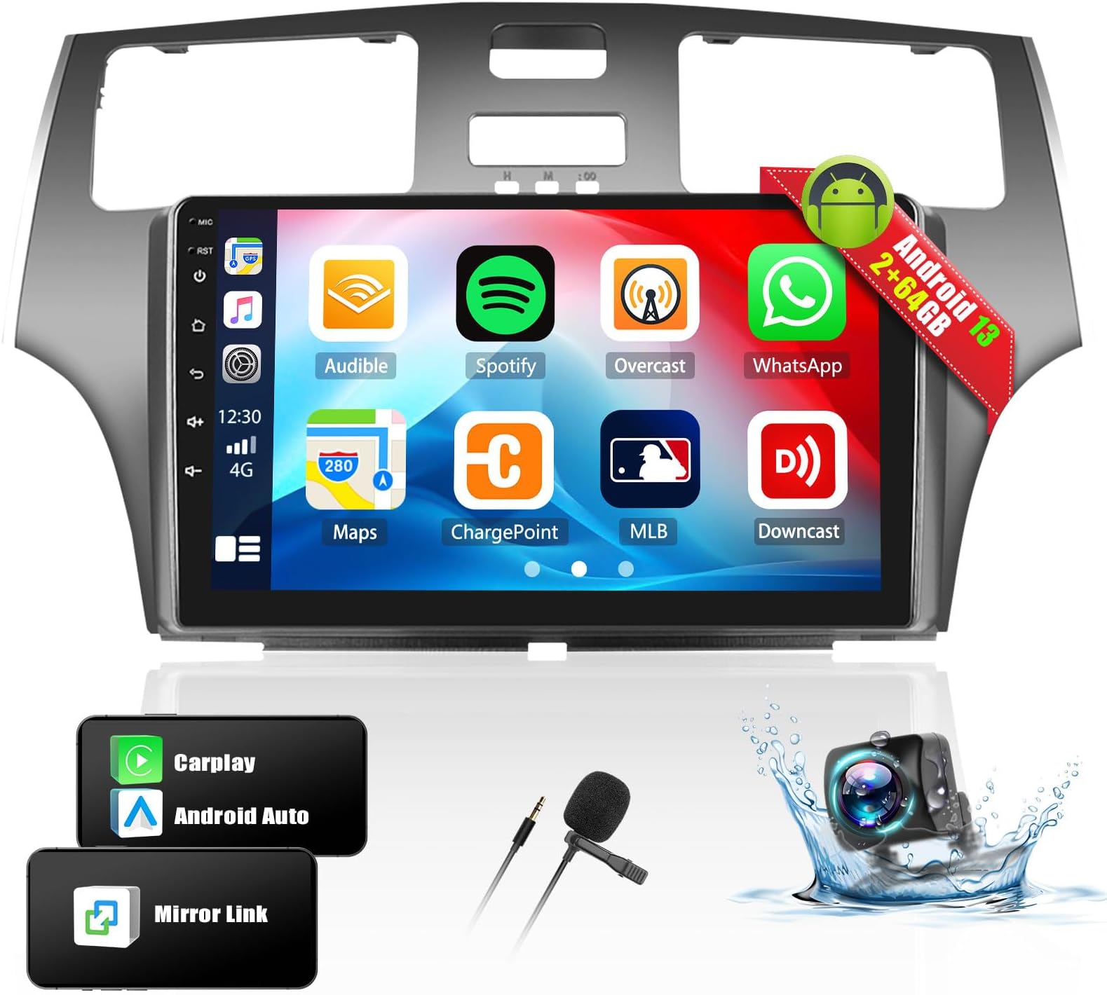 Amazon.com: 2+64G Android 13 Car Radio for Lexus ES250 ES300 ES330 2001 ...