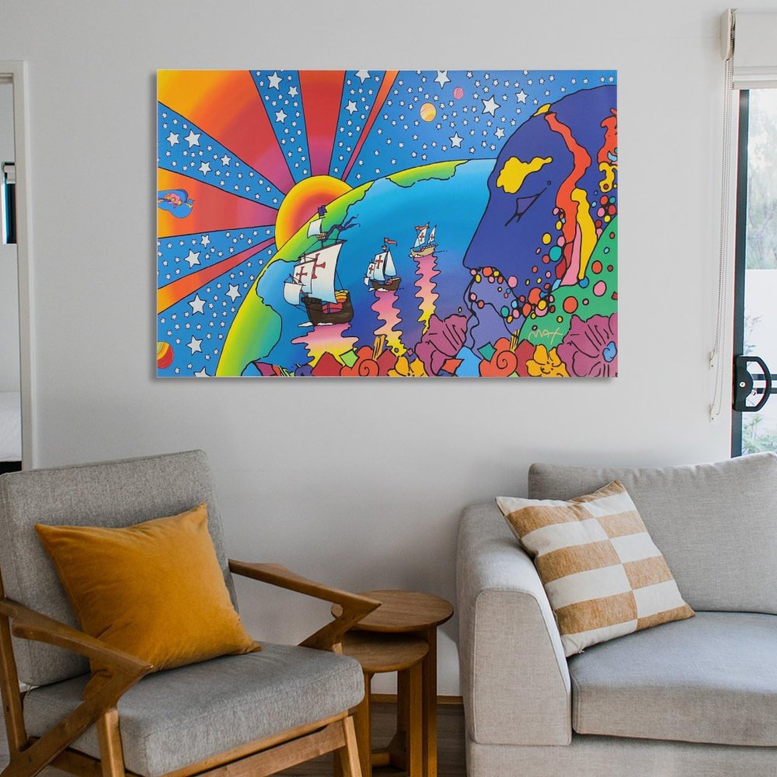 Peter Max Coloring Pages Peter Max (2) Original Mixed Media Drawings