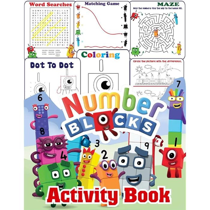 Buy Numberblocks Activity Book: Include games, picture puzzles,mazes ...