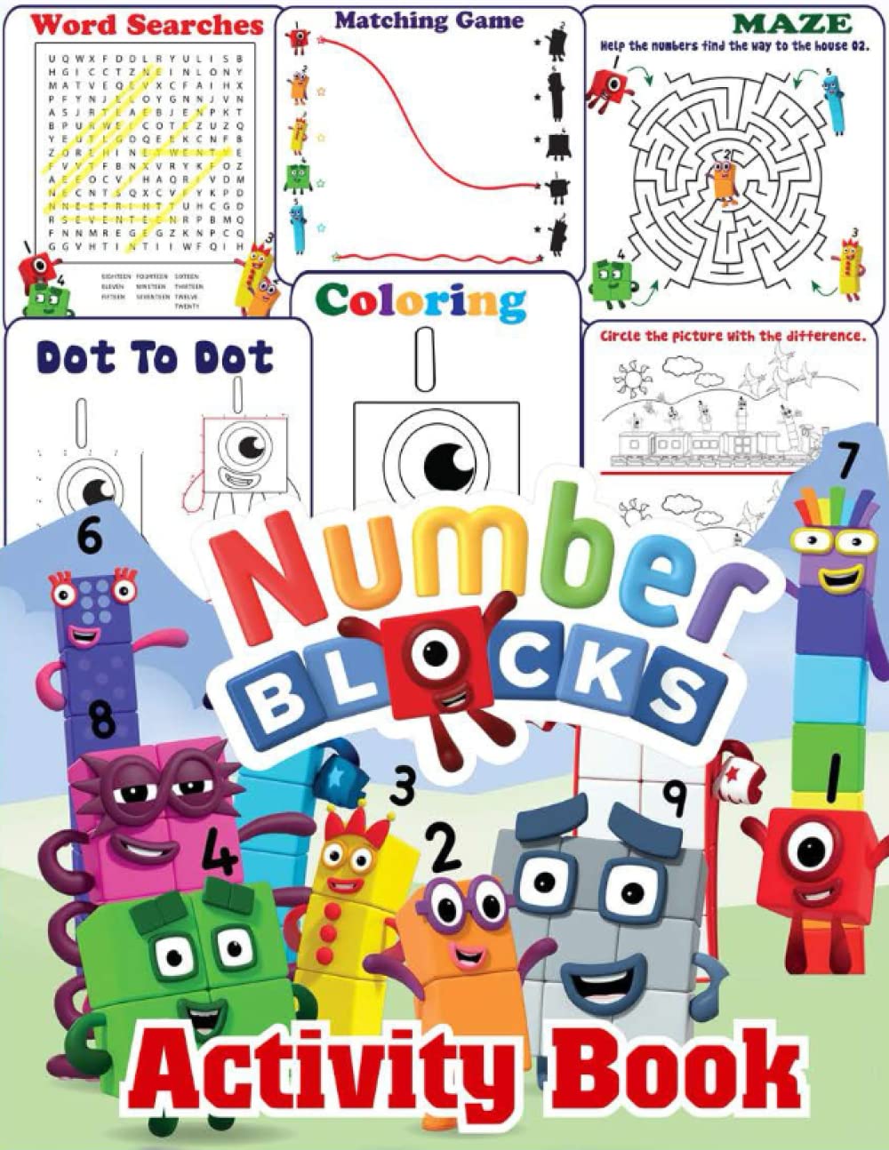 Buy Numberblocks Activity Book: Include games, picture puzzles,mazes ...
