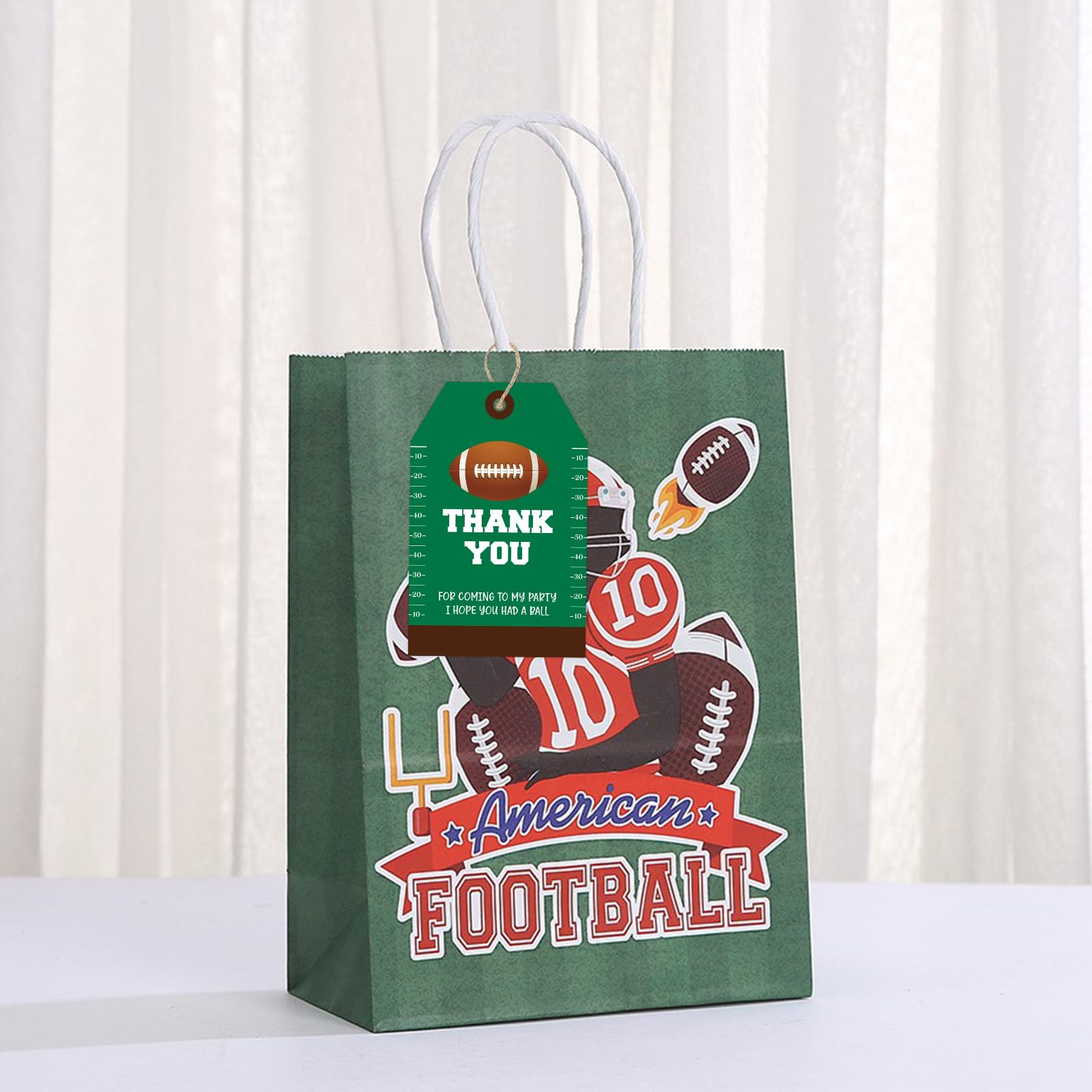 Snapklik.com : Anwyll Football Thank You Tags - 50Pcs Sport Ball Thank ...