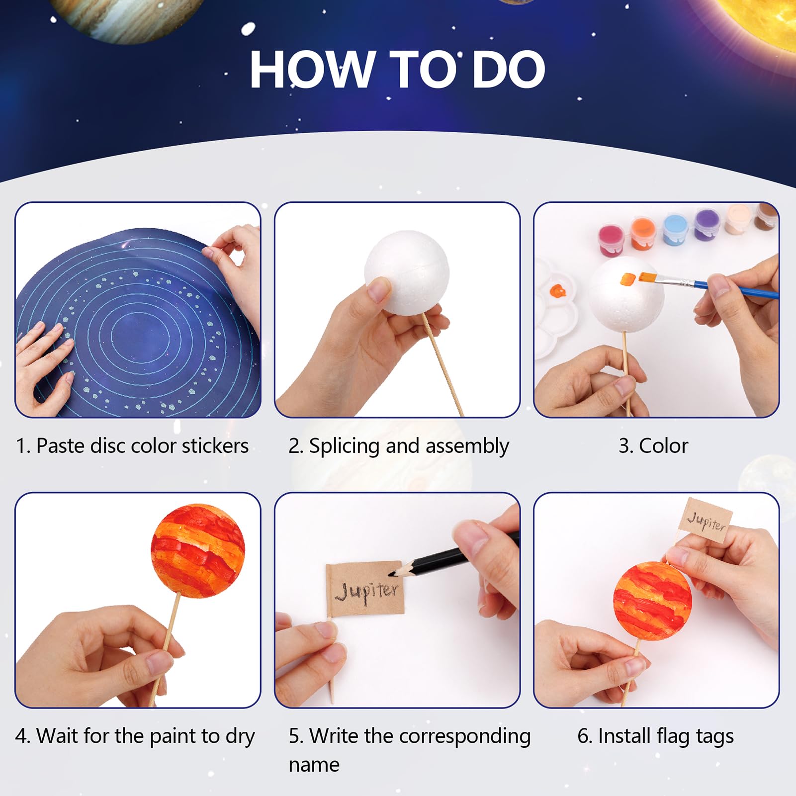 Snapklik.com : Solar System Model Kit, Solar System Foam Balls Crafts ...