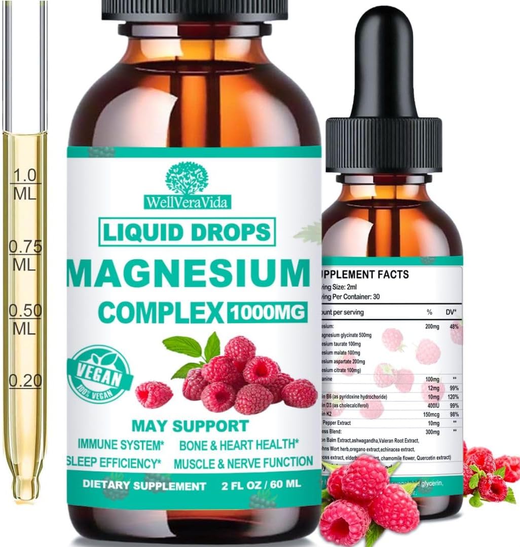 Amazon.com: Cortisol Reducer Liquid Drops w. Calm Magnesium Vitamin D3 ...