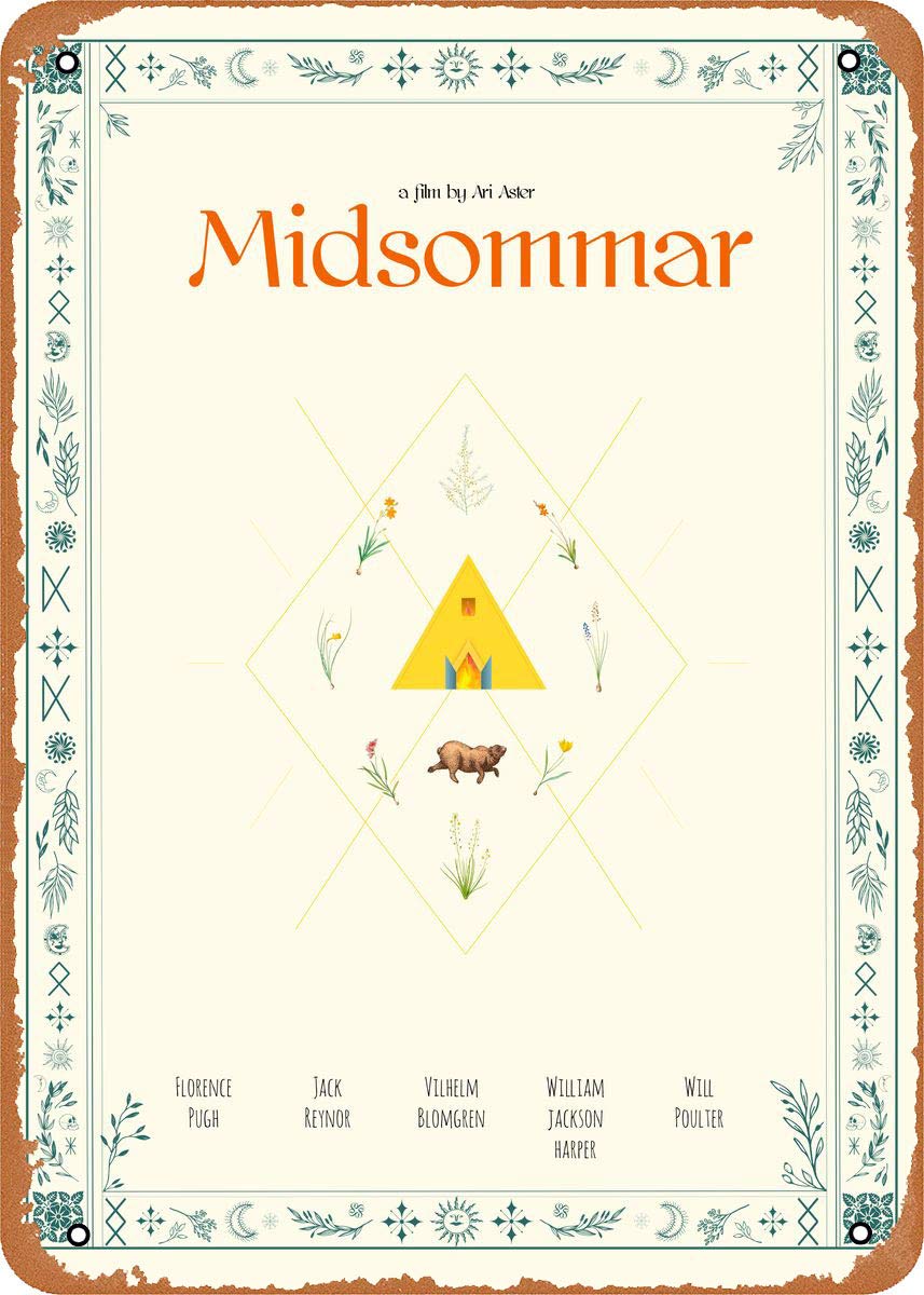 Amazon.com: Midsommar Poster Film 8 X 12 Inches - Vintage Metal Tin ...