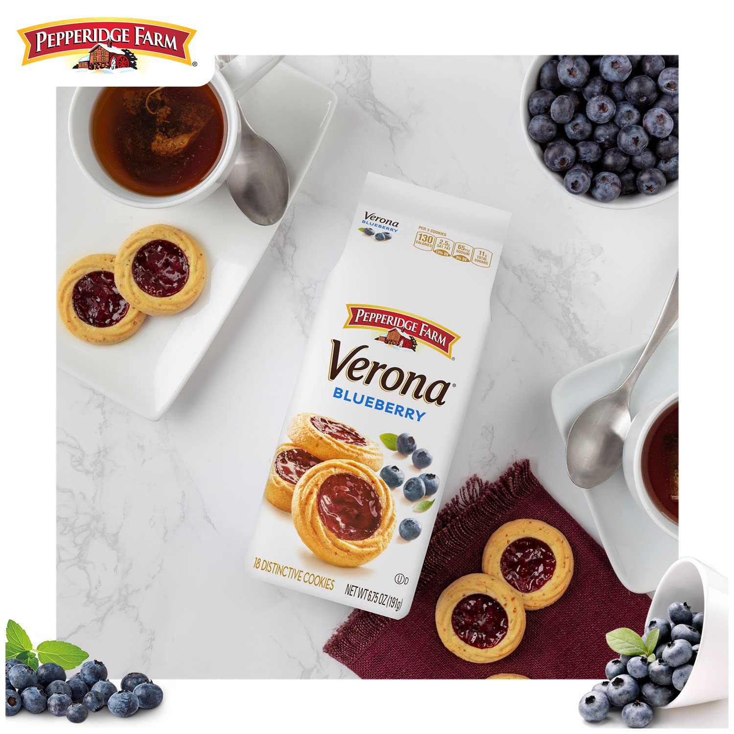 Snapklik.com : Pepperidge Farm Verona Blueberry Thumbprint Cookies