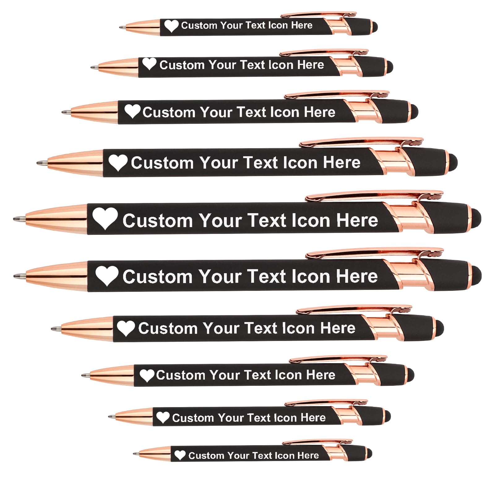 Amazon.com : Personalized Ink Pens With Stylus With Free Engraving Name ...