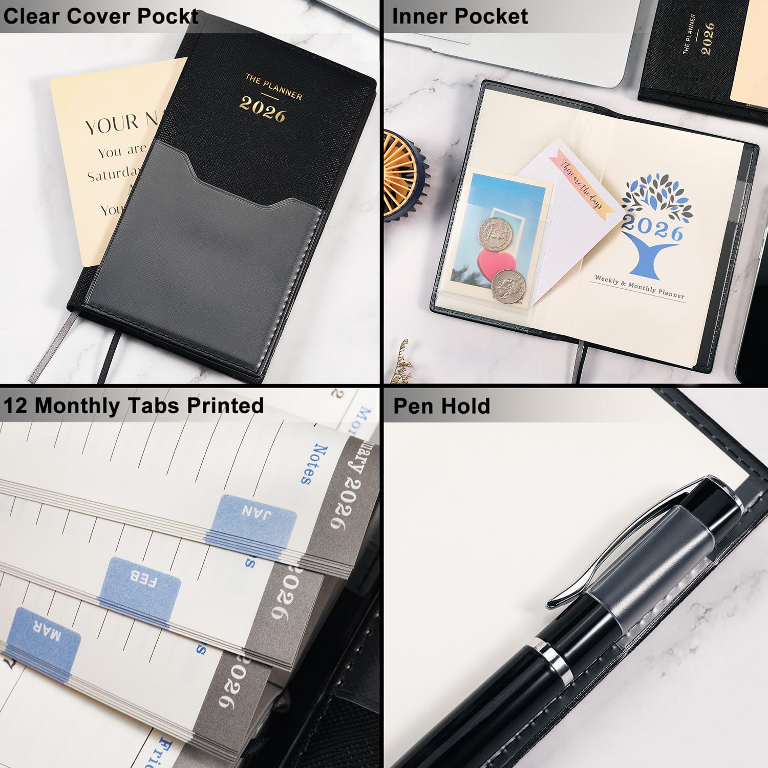 Snapklik.com : 2026 Pocket Planner - Pocket Calendar 2026, JAN 2026 ...