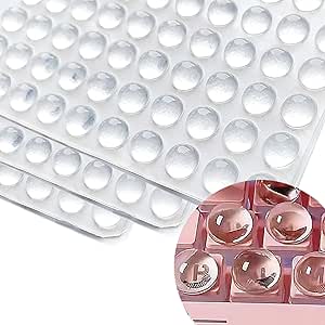 Amazon.com: 100 Pcs Glass Silicone Nail Art Typing Stickers, Clear ...