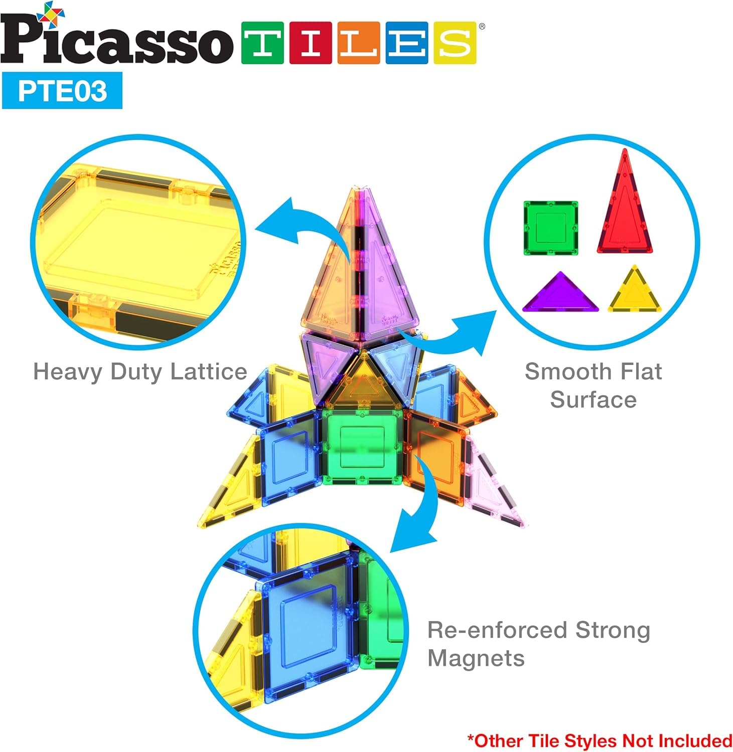 Snapklik.com : 12pcs Magnetic Building Block Set Isosceles Triangle ...