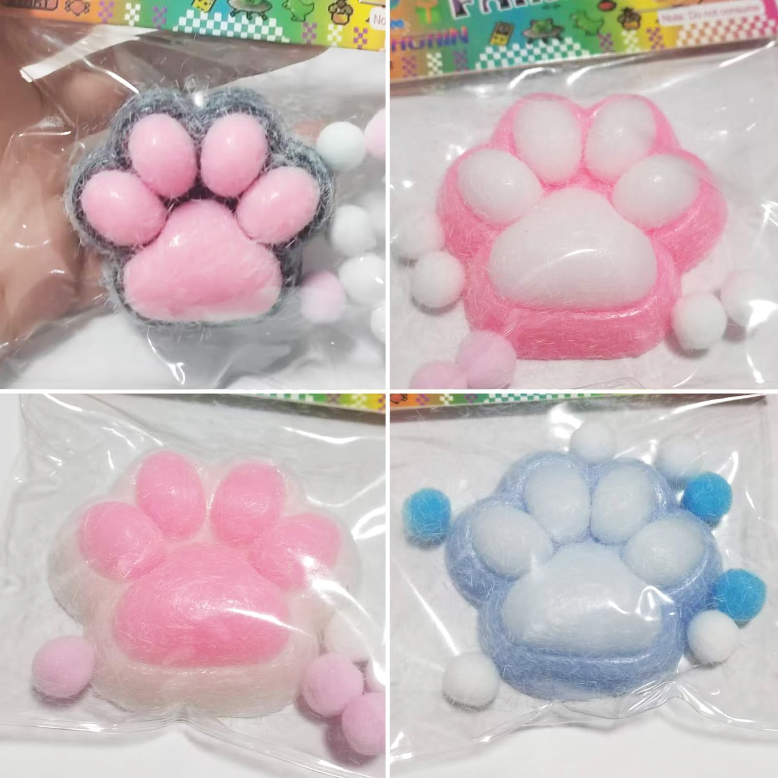 Amazon.com: 4 Pack Taba Cat Paw Toy, Taba Toys for Kids, Cat Paw Quiet ...