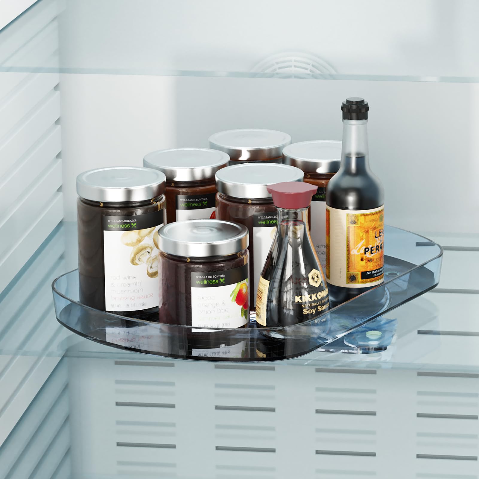 Snapklik.com : Rectangular Lazy Susan For Refrigerator, 360 Rotating ...