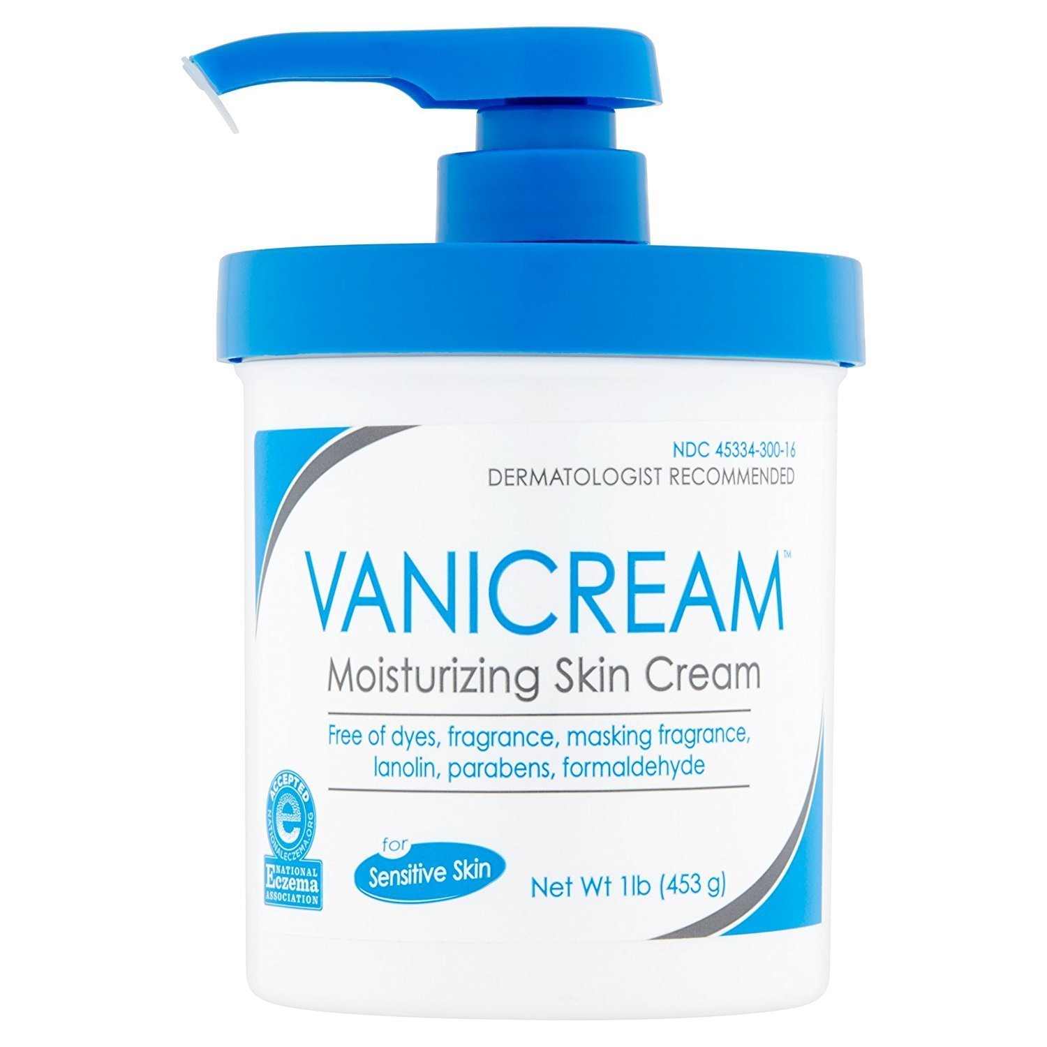 Amazon.com: Vanicream Skin Cream With Pump Dispenser 16 oz (Pack of 4)