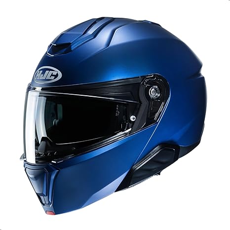 Amazon.com: HJC i91 Solid Modular Motorcycle Helmet with HJ-33 Pinlock ...
