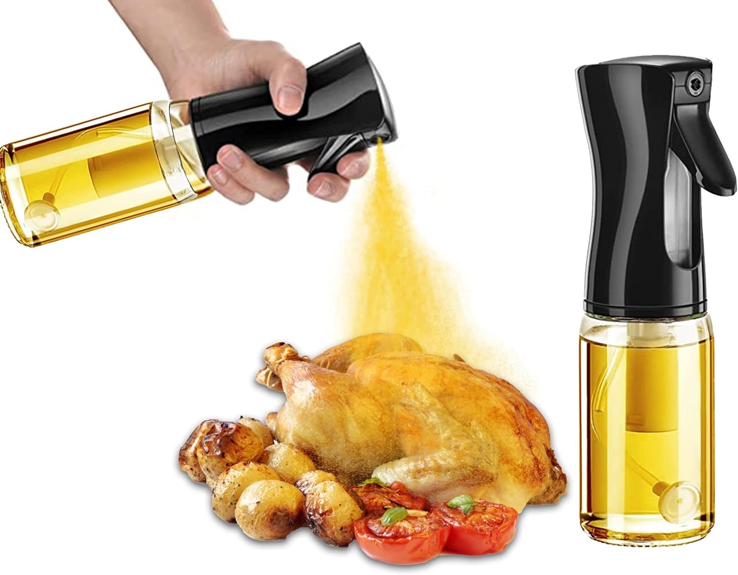 Amazon.com: Gold Brand Seven Oil Sprayer for Cooking Glass Bottle Olive ...