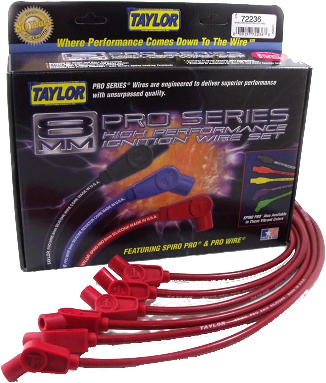 Amazon.com: Taylor 74293 Spiro-Pro Custom 8 Cyl Red : Automotive