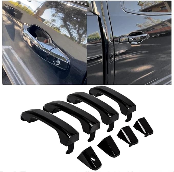 ECOTRIC 4Pcs Exterior Door Handles Replacement Compatible with 2014 ...