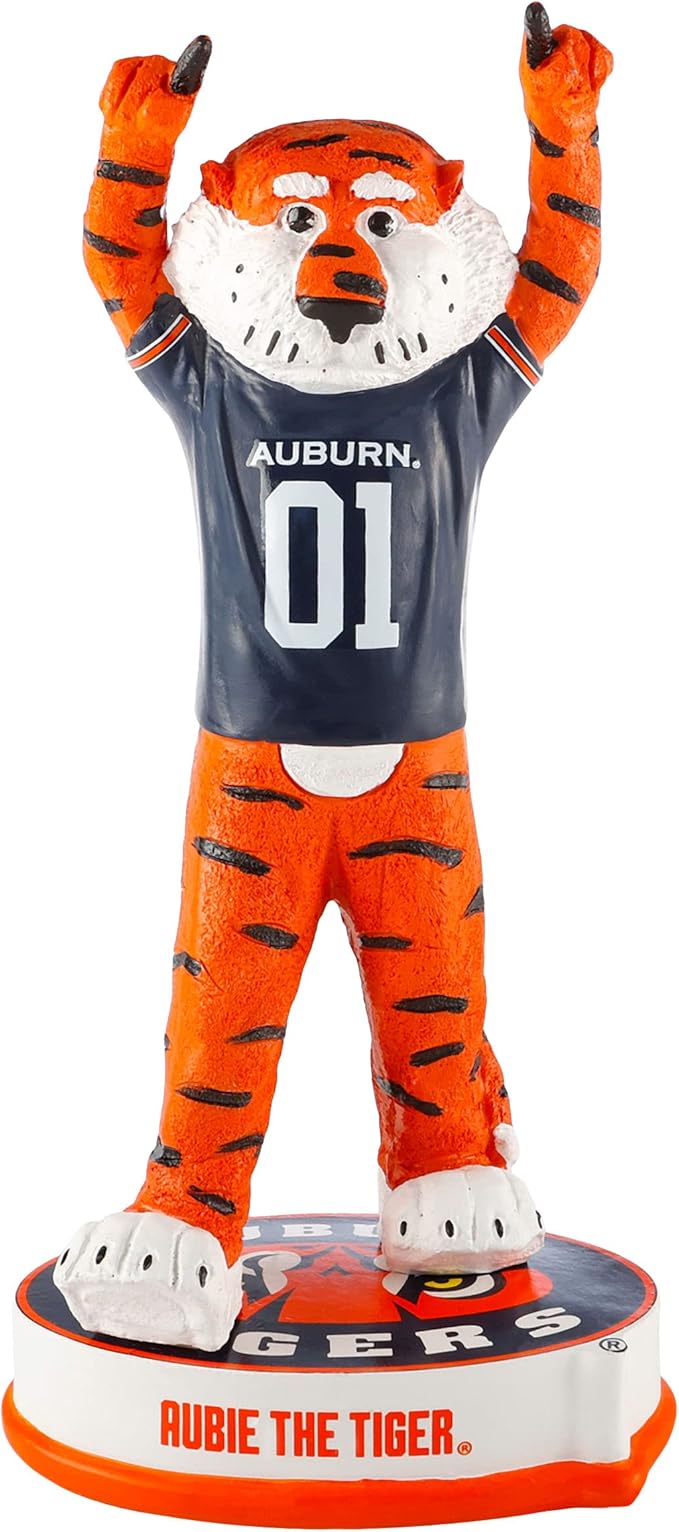 Amazon.com : FOCO Auburn Tigers NCAA Aubie The Tiger Mascot Figurine ...