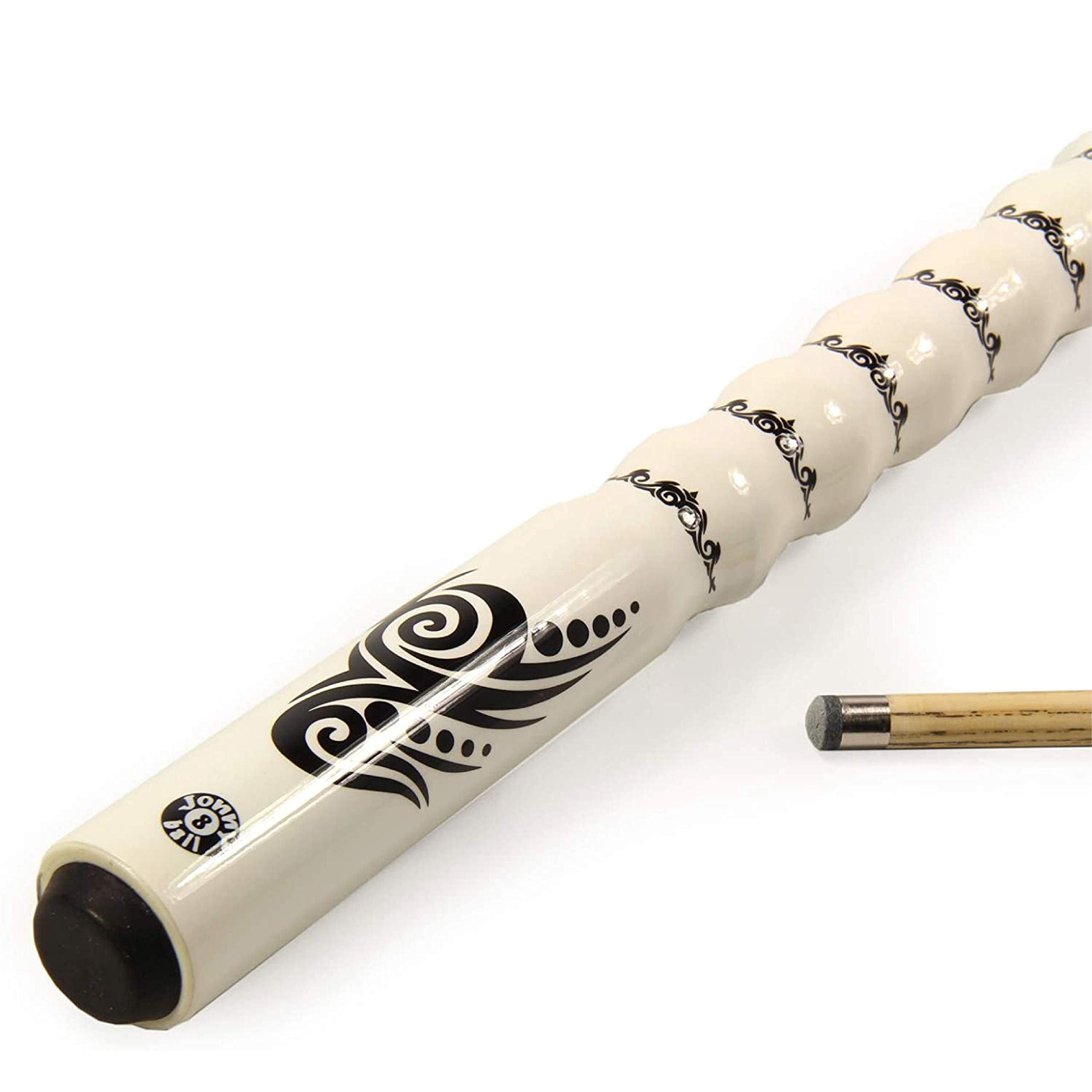 Jonny 8 Ball Power Grip White Hurricane Ribbed Butt Pool | Desertcart ...