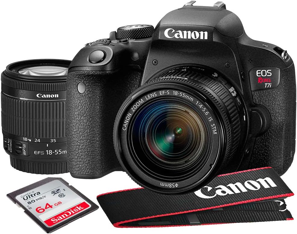 Amazon.com : Canon EOS Rebel T7i DSLR Camera with EF-S 18-55mm f/3.5-5. ...