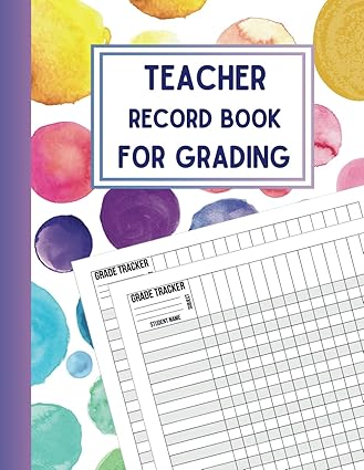Teacher Record Book for Grading: Teacher Grade Book | Grade Book for ...