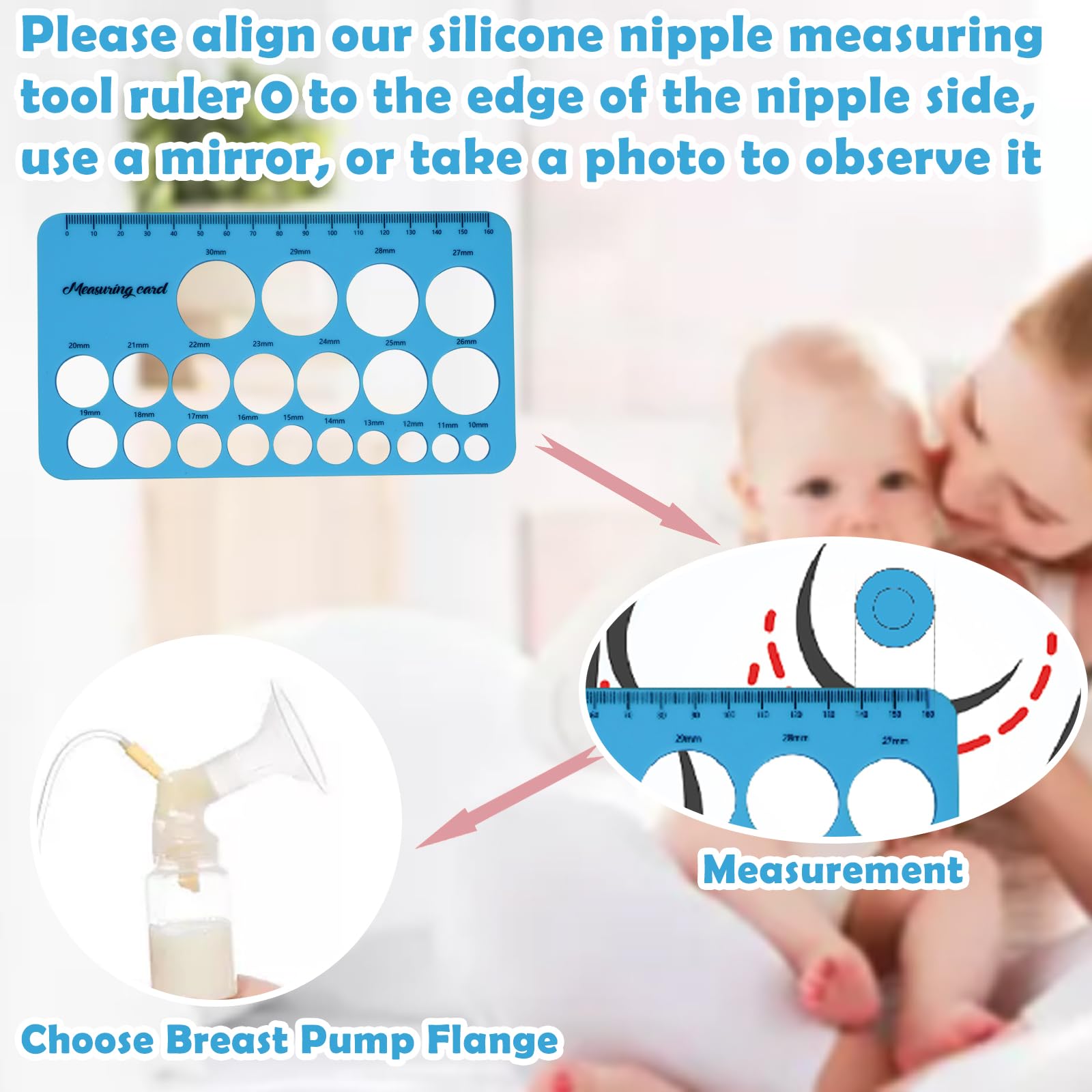 Snapklik.com : Nipple Rulers For Flange Sizing, Silicone & Soft Flange ...