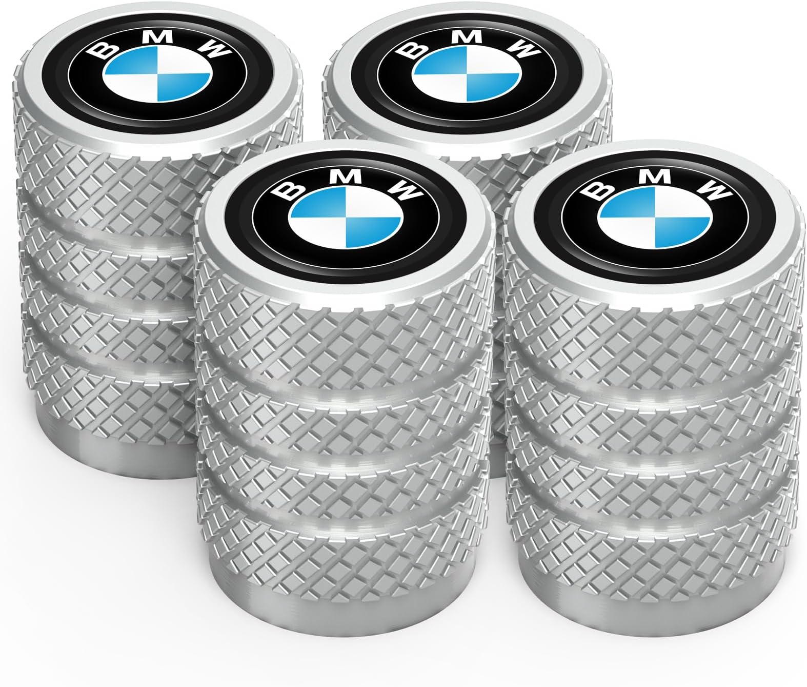 Amazon.com: BMW Genuine M Logo Wheel Tire Valve Stem Cap Set : Automotive