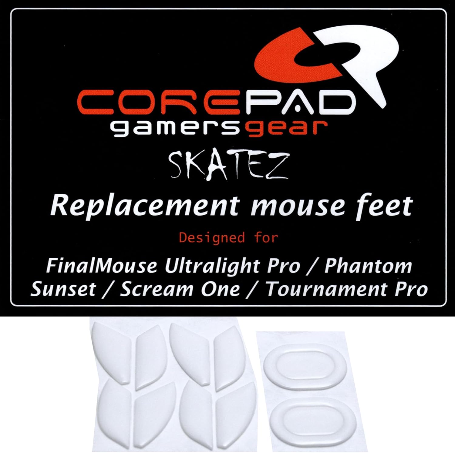 Corepad Skatez Pro 132 Replacement Mouse Feet FinalMouse Ultralight Pro ...