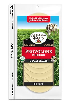 Amazon.com: Organic Valley Organic Provolone Cheese Slices, 6 oz ...