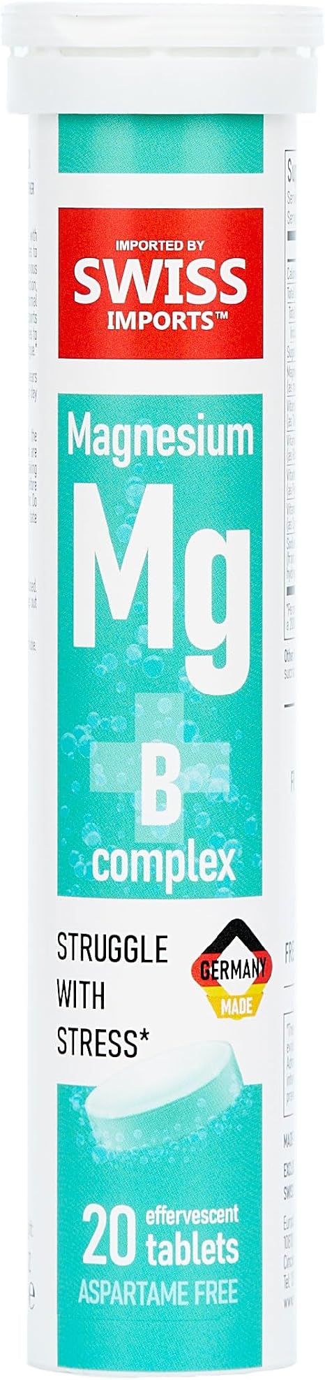 Amazon.com: Swiss Imports Effervescent Magnesium + B Complex Dietary ...