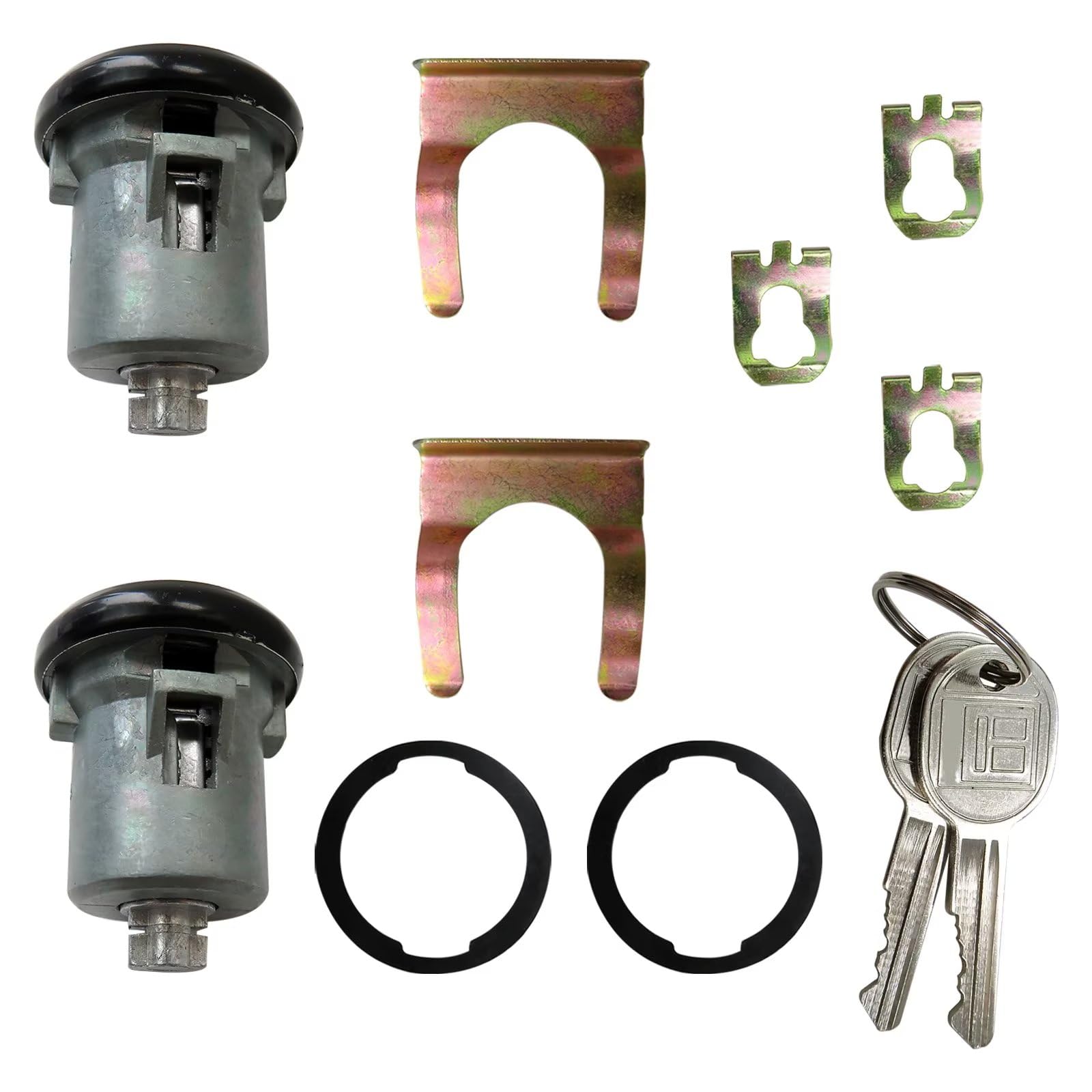 Amazon.com: Pair of Replacement Door Lock Cylinders with Keys for ...