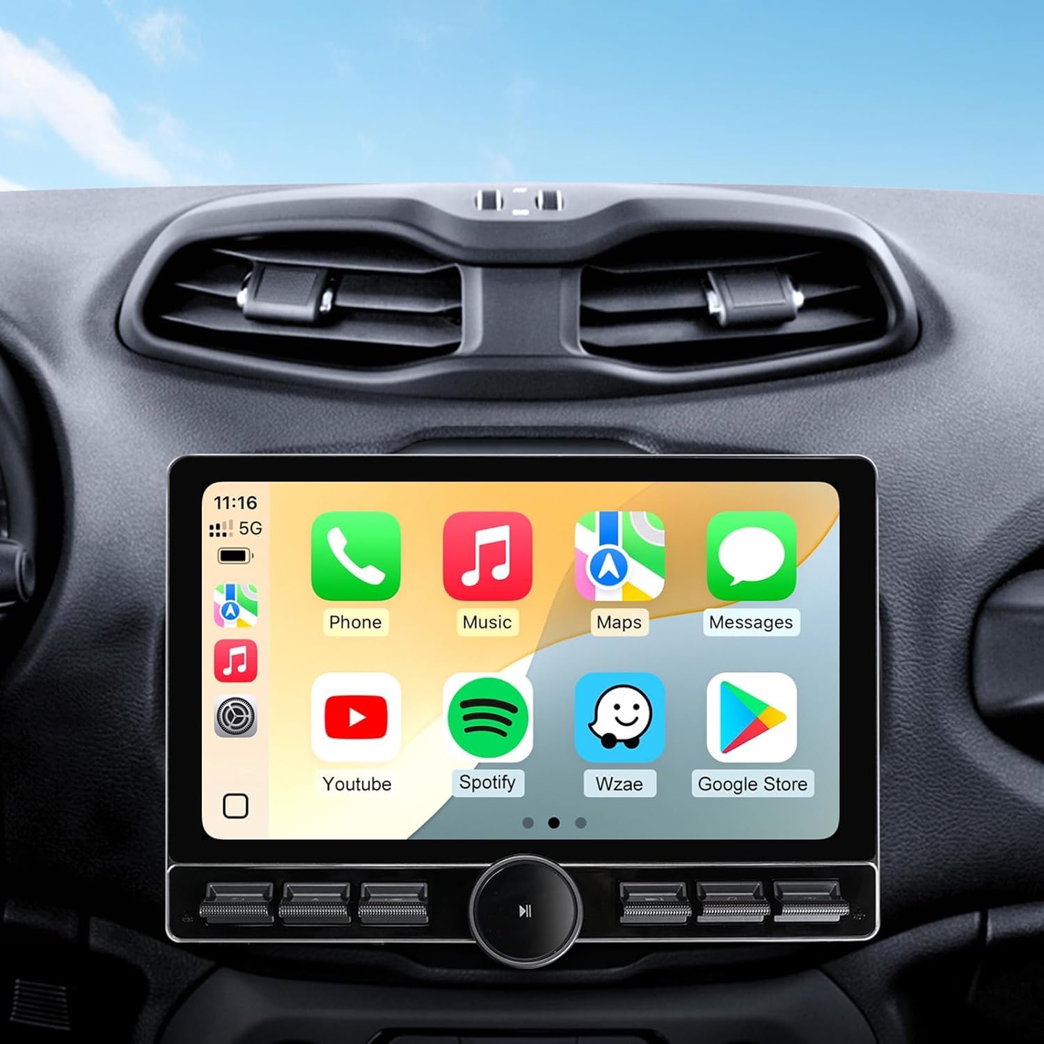 Snapklik.com : 10" Car Stereo Upgrade Radio For Jeep Renegade 2015-2020 ...