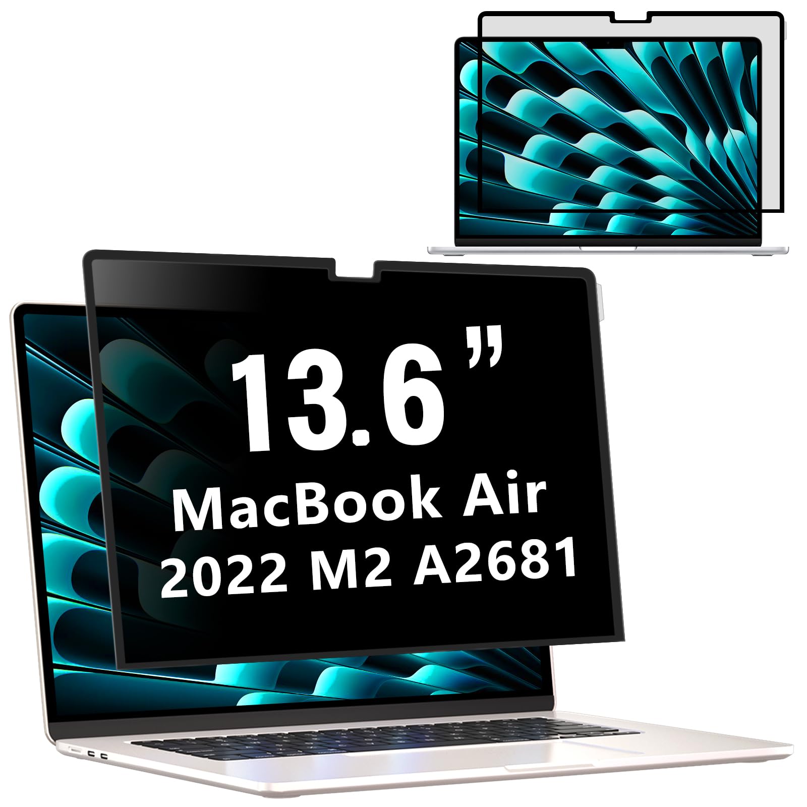 Snapklik.com : ZOEGAA MacBook Air 13.6 Inch Privacy Screen,Removable ...
