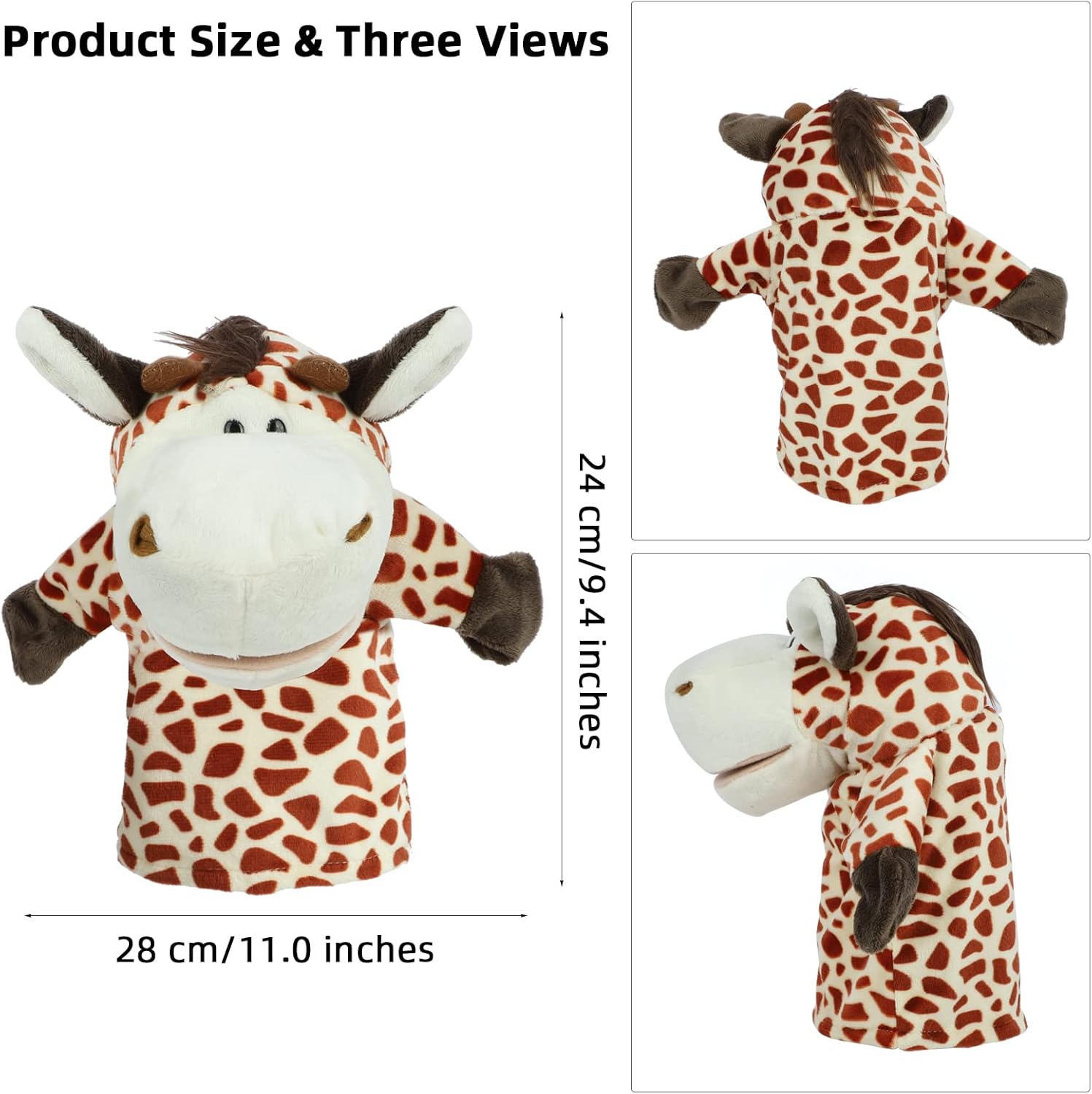 Sunallwell Hand Puppets for Kids, 4 Packs Sooty and Sweep Puppets ...