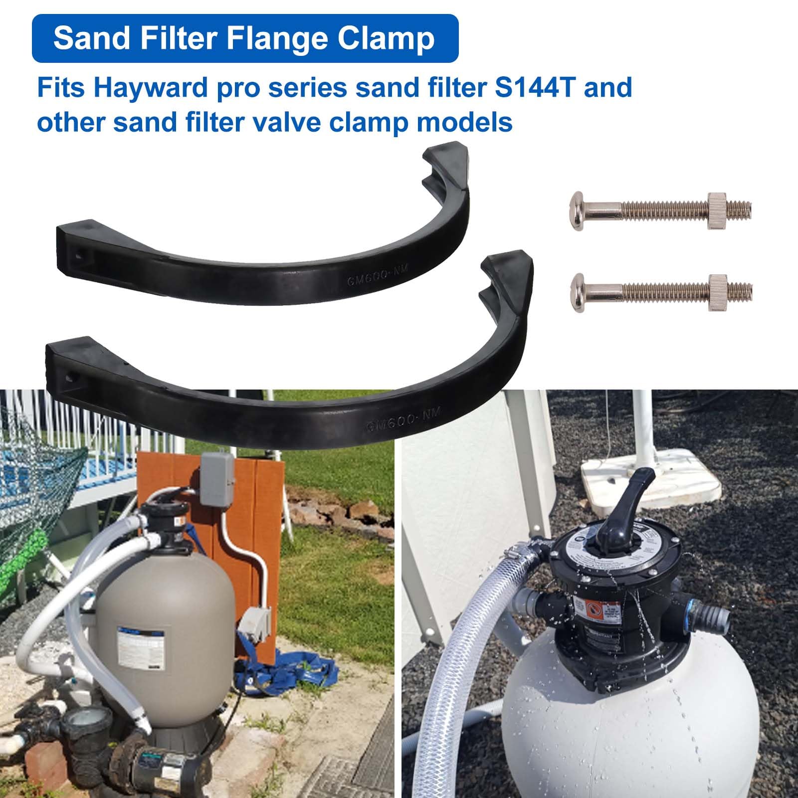 Snapklik.com : GMX600NM Noryl Flange Valve Clamp Replacement, For ...