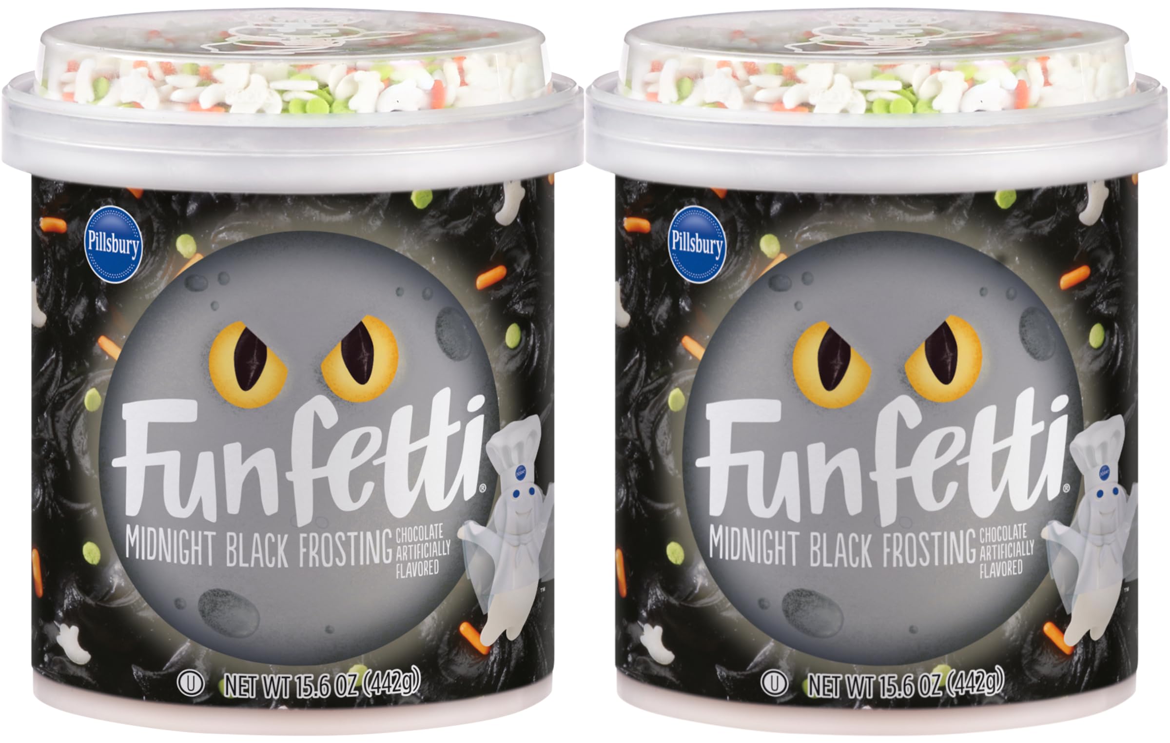 Amazon.com : Pillsbury Funfetti Halloween Midnight Black Chocolate ...