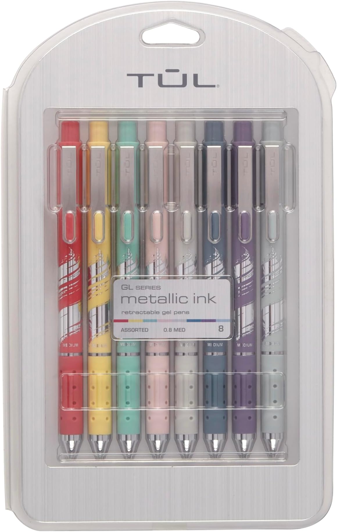 Amazon.com: TUL Limited Edition Metallic Brights Retractable Gel Pens ...