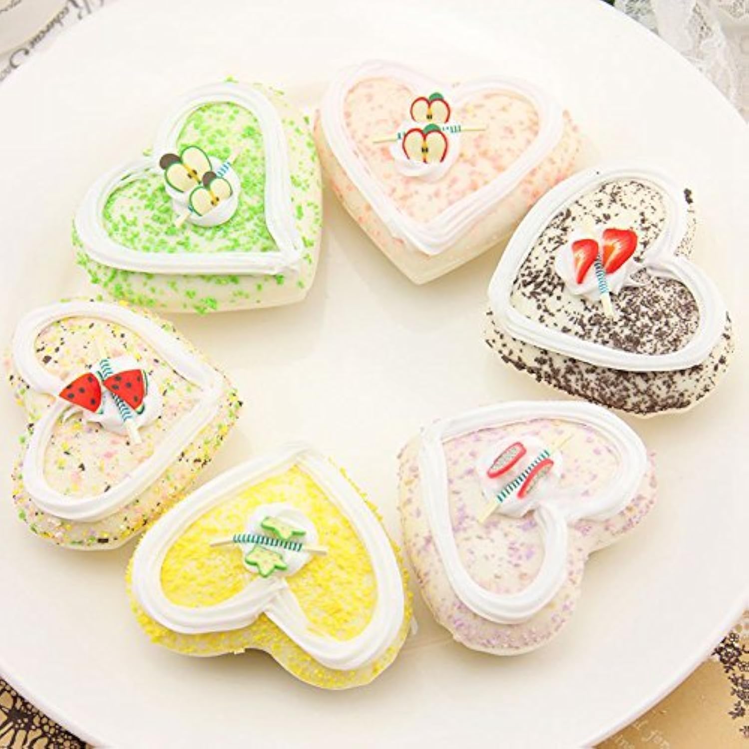 Amazon.com: Nice purchase 6Color Realistic Artificial Cake Dessert ...