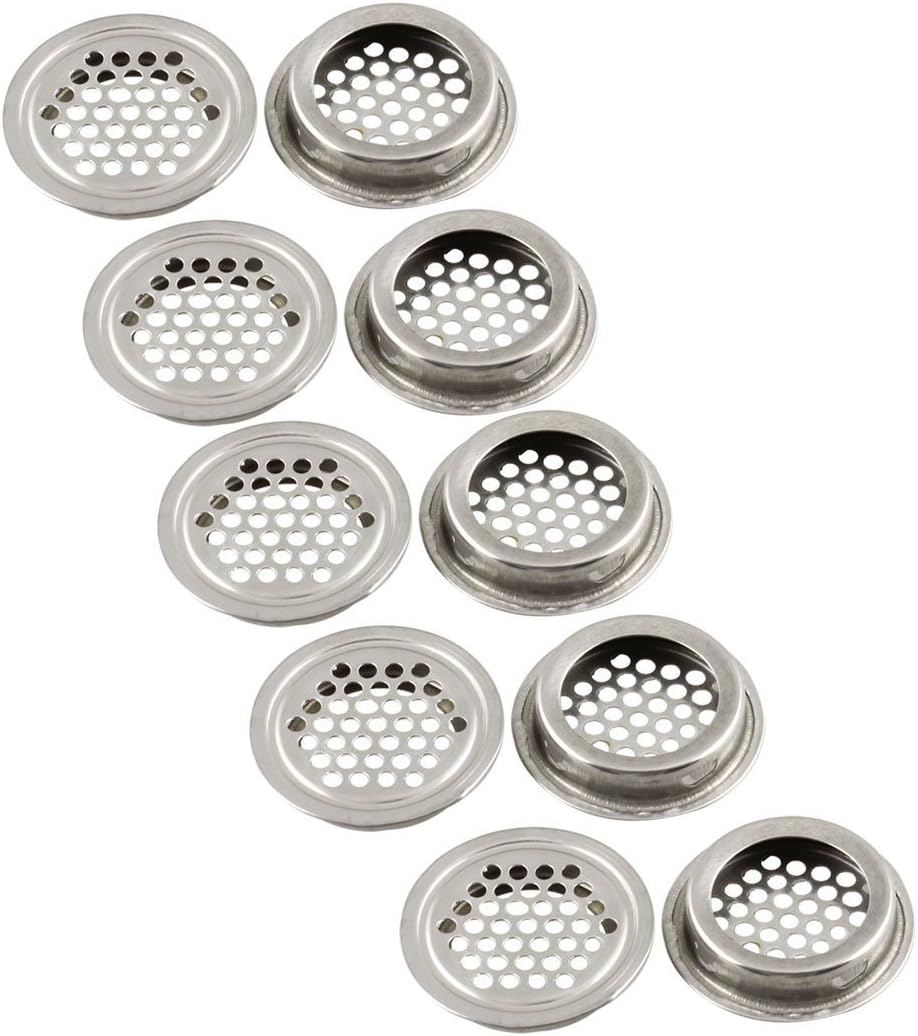10Pcs Air Vents 2 Inch(53mm) Circular Soffit Vent Stainless Steel Round ...