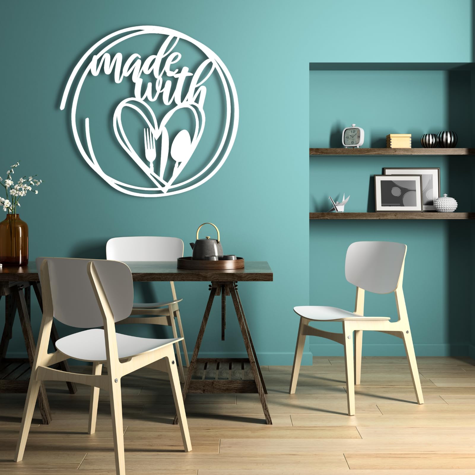 Amazon.com: Metal Kitchen Decorations, Metal Art for Kitchen, Kitchen ...