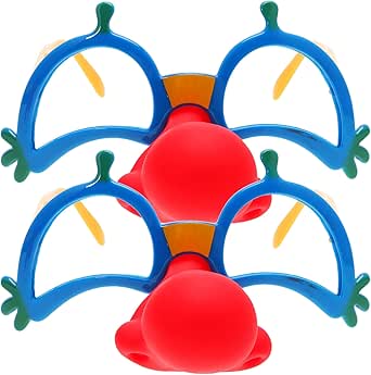 Amazon.com: Amosfun Clown Glasses for Festivals - Funny Costume ...